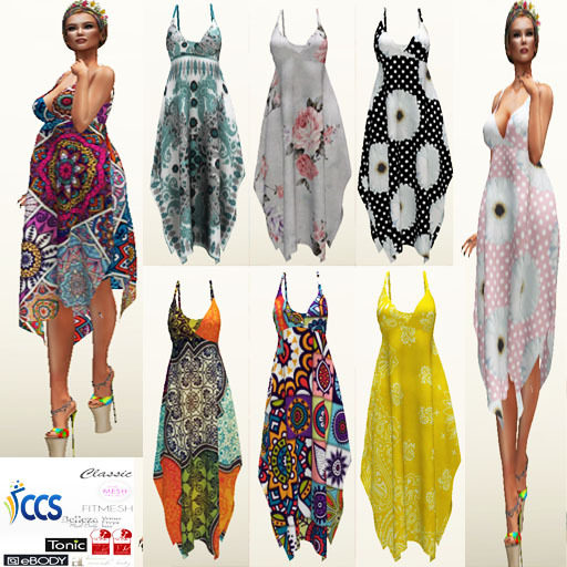 Second Life Marketplace - -CANDY-Fitmesh clara dress(Slink, Maitreya ...
