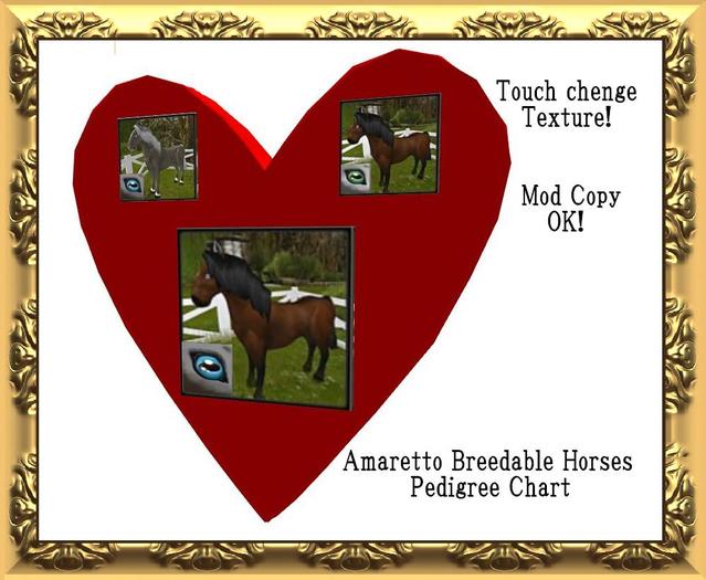 Second Life Marketplace - Amaretto Breedable Horses Pedigree Chart