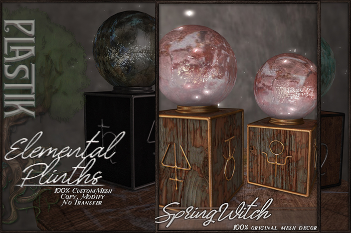 Second Life Marketplace - :[P]:- Elemental Plinth:// Spring Witch