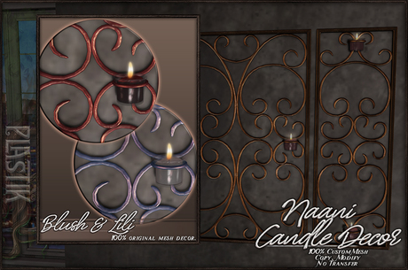 Second Life Marketplace - :[P]:- Naani Candle Decor:// Blush & Lili