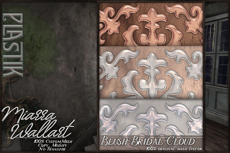 Second Life Marketplace - :[P]:- Miarra Wallart:// Blush-Bridal-Cloud