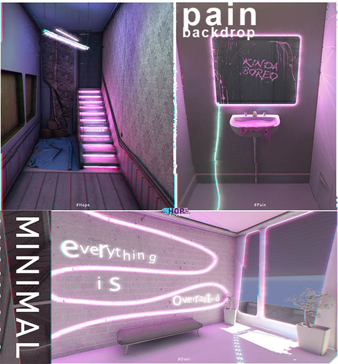 Second Life Marketplace - MINIMAL - Pain Backdrop