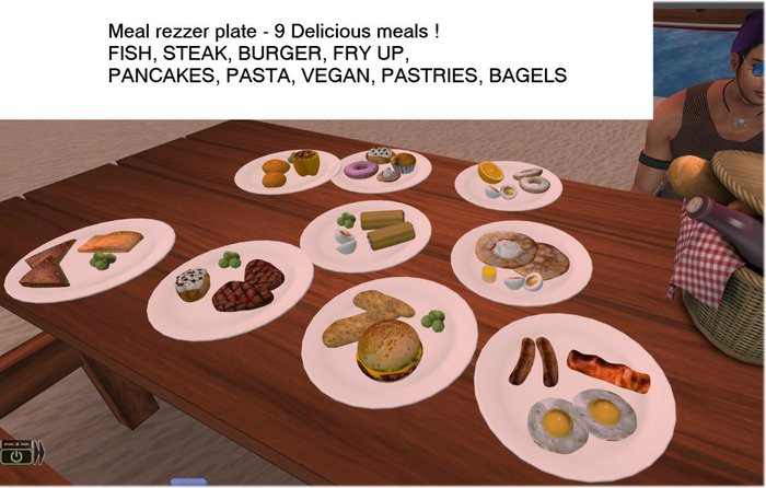 Second Life Marketplace - food rezzer - meal rezzer - mesh