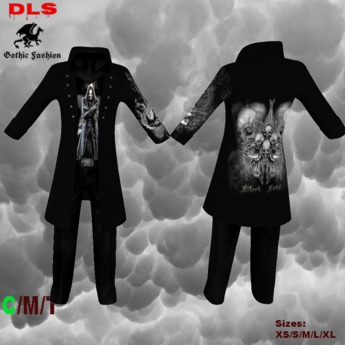 Second Life Marketplace - Magician Black Metal Outfit boxed