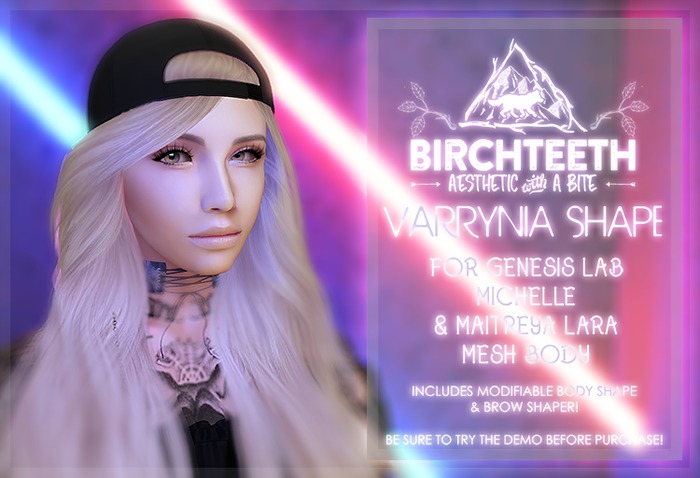 Second Life Marketplace - [birchteeth.] varrynia shape (genesis lab ...