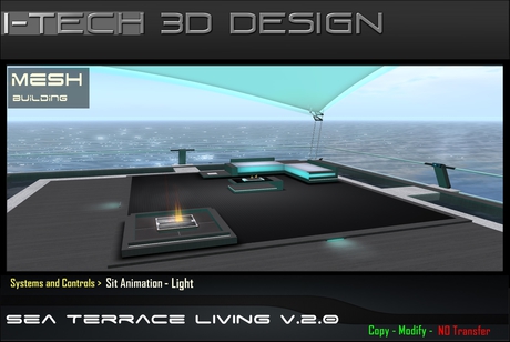 Second Life Marketplace - i-Tech3D Sea Terrace Living v.2.0