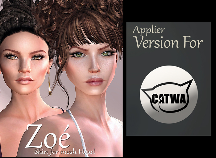 Second Life Marketplace - Zoe skins for Catwa mesh head