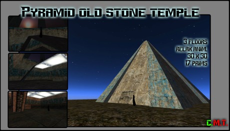Second Life Marketplace - Pyramid old stone temple