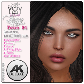 Second Life Marketplace - DEMO *YS&YS* Lizzy Skin Applier for Akeruka ...