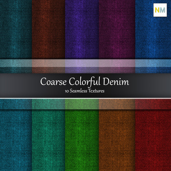 Second Life Marketplace - Coarse Colorful Denim 10 Seamless Basic ...