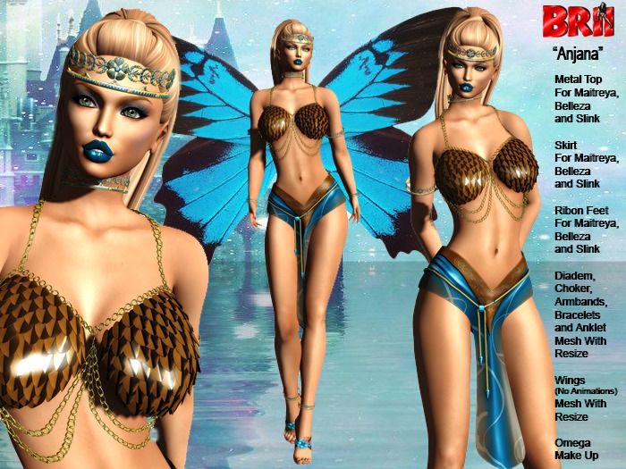 Second Life Marketplace Anjana Fairy Style Complet Outfit