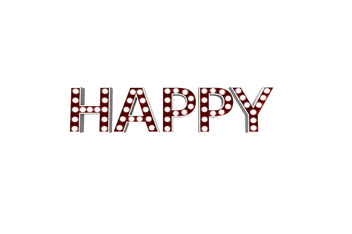 Second Life Marketplace - HAPPY RED - MARQUEE PROMO - LIGHT LETTERS ...