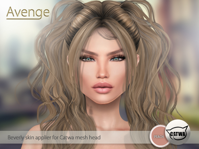 Second Life Marketplace - [Avenge] Beverly skin applier for Catwa - peach