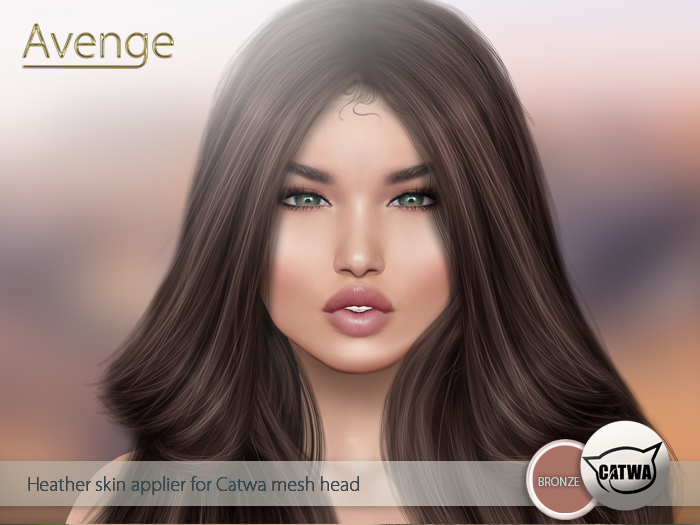 Second Life Marketplace - [Avenge] Heather skin applier for Catwa - bronze