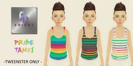 Second Life Marketplace - [KD] PRIDE TANKS (TWEENSTER)