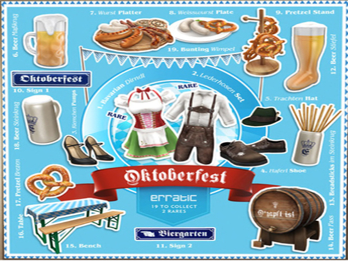 Second Life Marketplace - 11.erratic / oktoberfest - biergarten sign