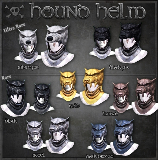 Second Life Marketplace - [The Forge] Hound Helm, (Bronze) -BBOX
