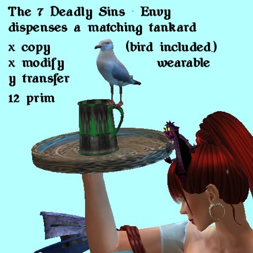 Second Life Marketplace - Seven Deadly Sins Envy Tray