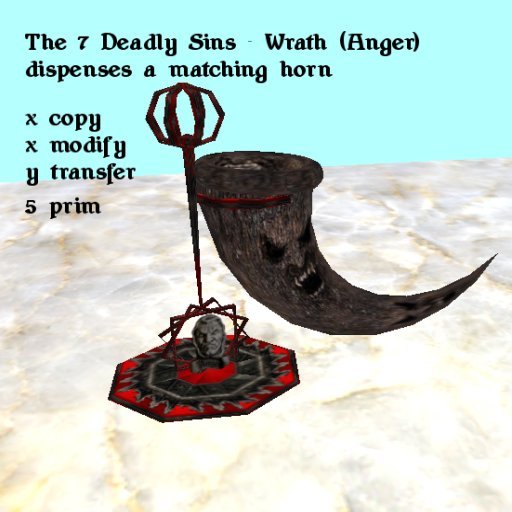 Second Life Marketplace - Seven Deadly Sins Wrath Stand