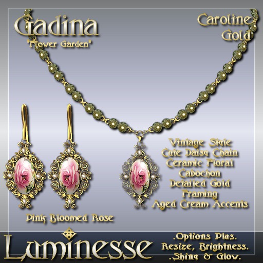 Second Life Marketplace - GADINA "Flower Garden" Caroline Necklace ...