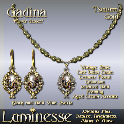 Second Life Marketplace - GADINA "Flower Garden" Tsunami Necklace ...