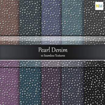 Second Life Marketplace - Pearl Denim 10 Seamless Fabric Textures NM