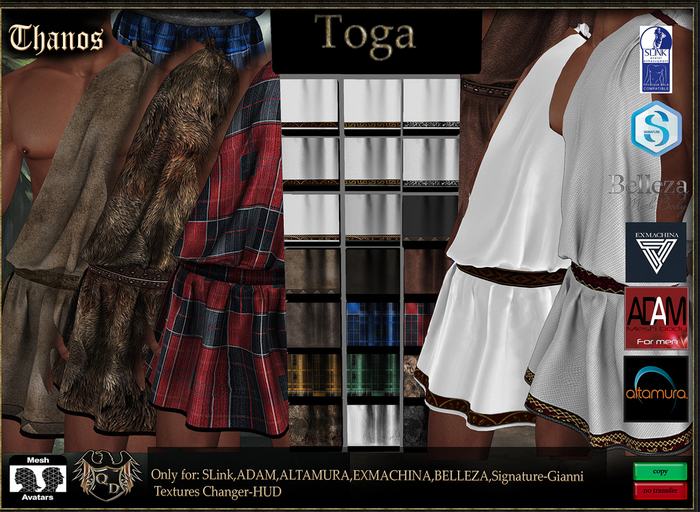 Second Life Marketplace - Toga "Thanos"