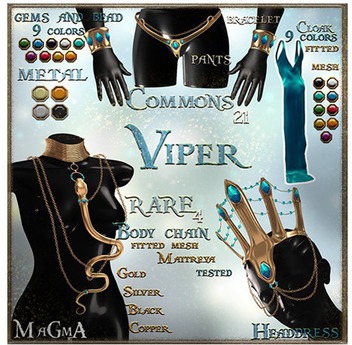 Second Life Marketplace - [MaGmA] - Cloak - Viper (Green)