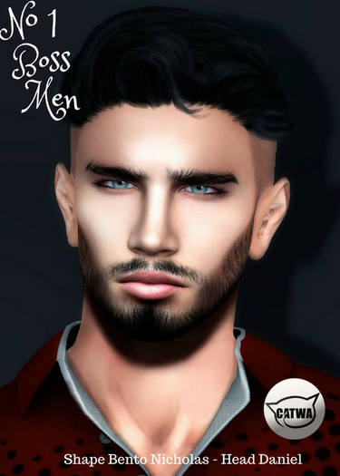 Second Life Marketplace - !Boss! Shape Bento Nicholas (Head Daniel) Catwa