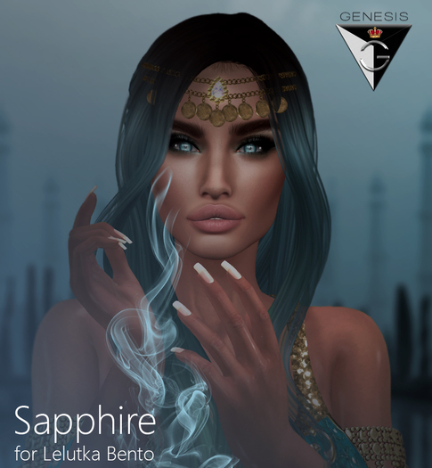 Second Life Marketplace - Sapphire Shape_(For Lelutka Bento-Bianca)