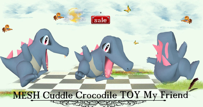 Second Life Marketplace - *LIMITED PROMO*MESH Cuddle Crocodile TOY My ...