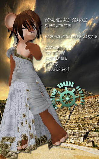 Second Life Marketplace - Royal New Age Silver Toga SEC Micro Mouse