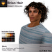 Second Life Marketplace - A&A Brian Hair Mesh Variety Colors Pack. Mens ...