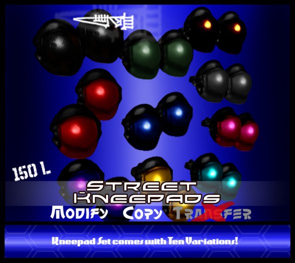 Second Life Marketplace - [LH] Street Kneepads Fatpack- Unisex Fantasy ...