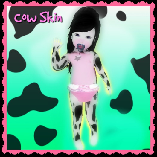 Second Life Marketplace - Cow Skin 4 simulation Baby or Retail Raves Baby