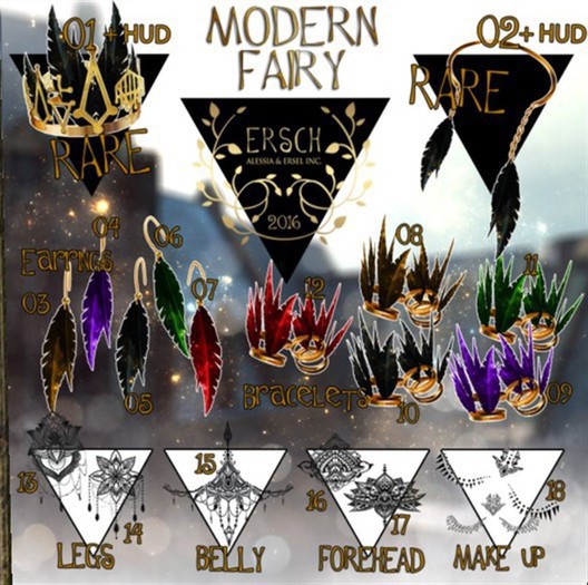 Second Life Marketplace - ERSCH - Modern Fairy Gacha RARE 01 CROWN