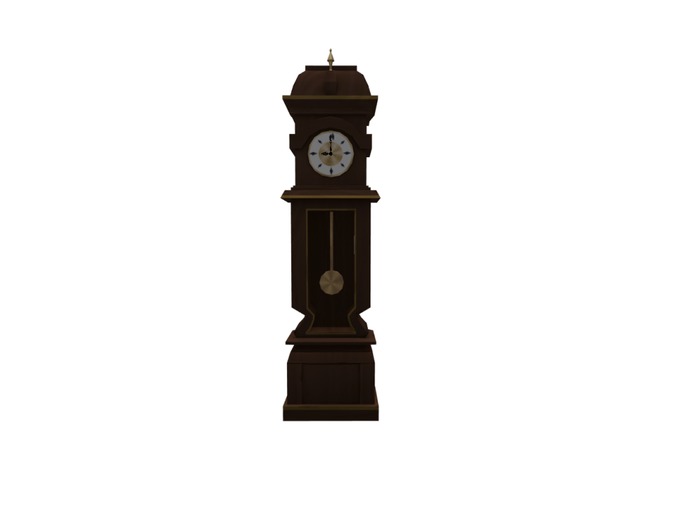 Second Life Marketplace Grandfather Clock Brown