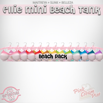 Second Life Marketplace - !PCP :: Ellie Mini Tank [Beach Pack]