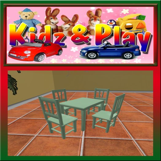 Second Life Marketplace - * KIDZ & PLAY * Diningroom -Green