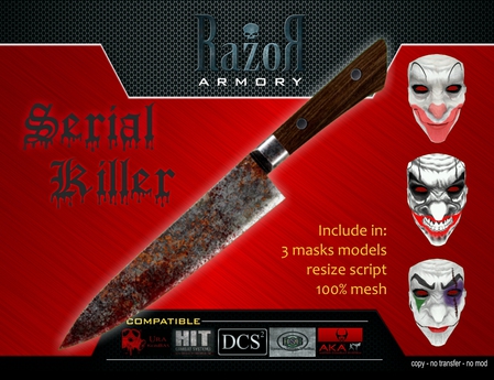 Second Life Marketplace - ..::Razor::.>> Serial killer
