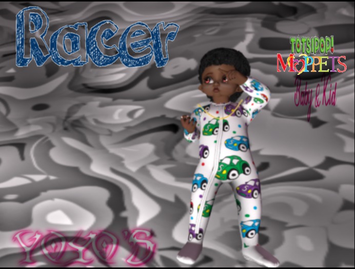 Second Life Marketplace - {Yoyo's}Racer Baby & Kid Pj