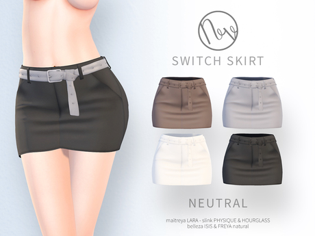 Second Life Marketplace - neve skirt - switch neutral