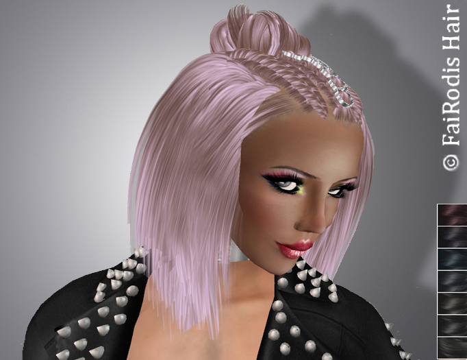Second Life Marketplace - FaiRodis Ingrid hair black1 pack