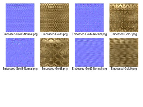 Second Life Marketplace - Vivid Encore Embossed Gold Textures