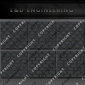 Second Life Marketplace - [AMP014] 12 Dark Grey Tinted Metal Plate ...