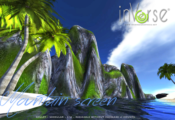 Second Life Marketplace - inVerse® - Modular mountain screen & land ...