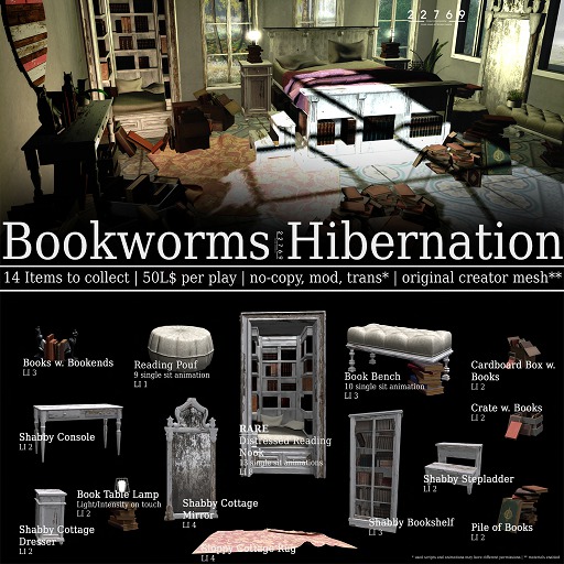 Second Life Marketplace - 22769 ~ [bauwerk] Shabby Cottage Mirror - COMMON
