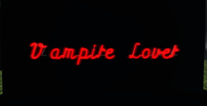 Second Life Marketplace - Kendra's Neon signs:: Vampire Lover