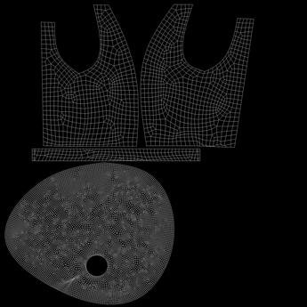 Second Life Marketplace - Dae Obj FBX Full Cleavage Long Aysmetric ...