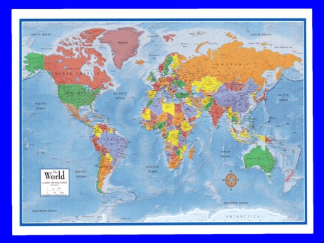 Second Life Marketplace - World Map Poster